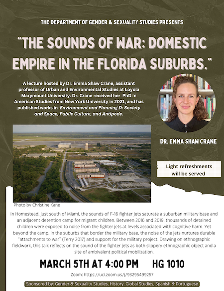 Dr. Emma Shaw Crane, Loyola Marymount University: “The sounds of war ...